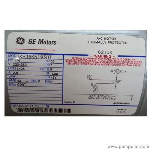 Rotary Vane Vacuum pumps Oilless Series Model 0523-V103-G21DX ...