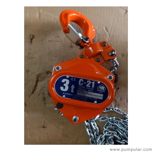 Elephant Manual Chain Block H-100-0.5 ton 2.5m - Pumpular.com
