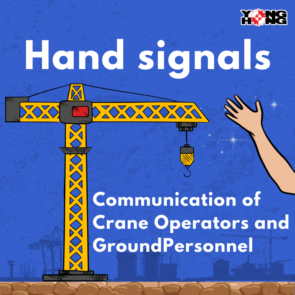 Hand signals of crane operators and ground personnel